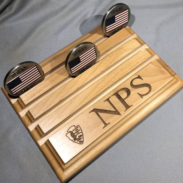 Etched Nps Challenge Coin Display Holder Holds Up To 16 Coins by Etsy ...