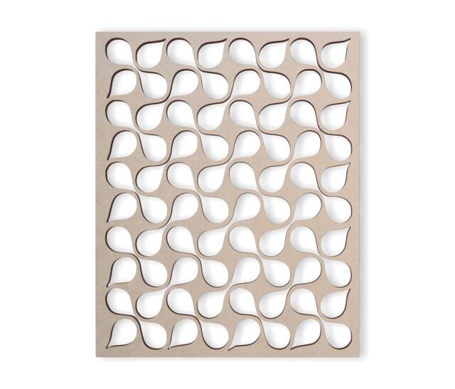 Wood Raindrop Lattice - Mandala Wall Art For Home Decor, Panels ...