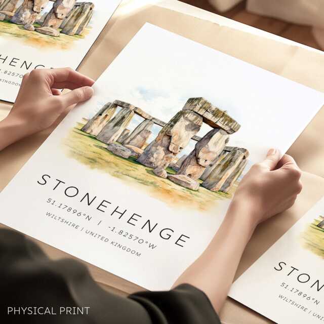 stonehenge Poster, Wiltshire Art Print, England Travel Prints, England ...