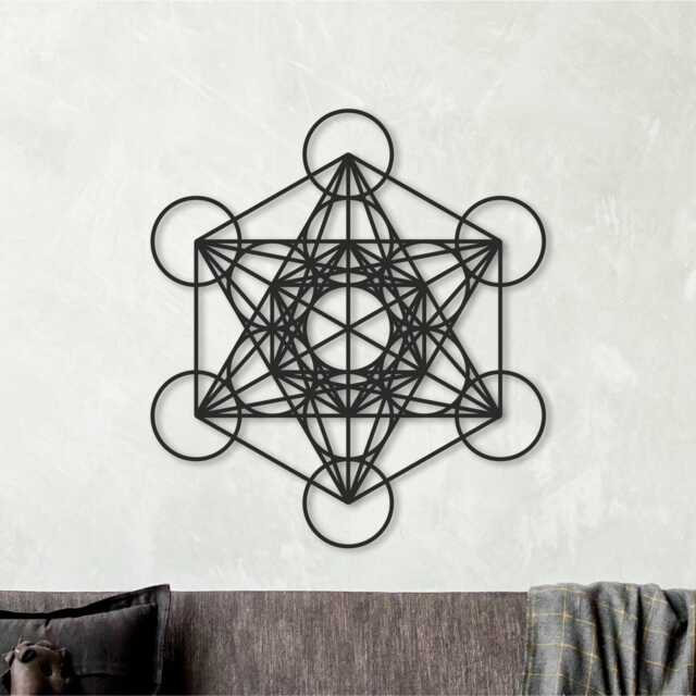 Meditation Decor, Sacred Geometry Wood Metatron Wall Art, Spiritual ...
