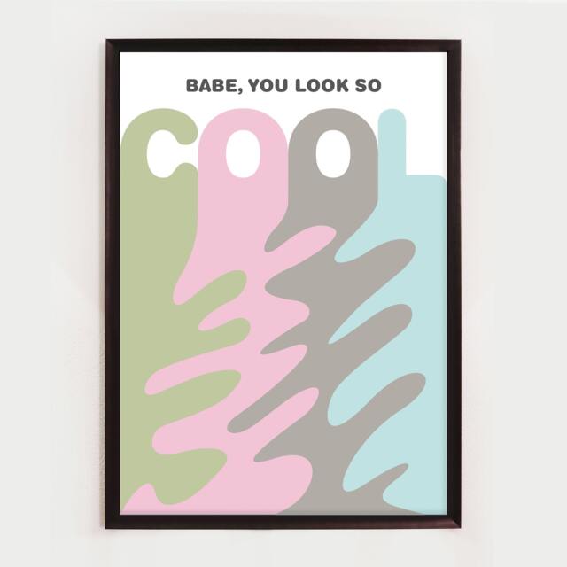 Babe You Look So Cool, The 1975, Unframed Song Lyric Print, Art Poster ...