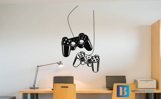 Game Controllers/Joysticks Cool Gamer Wall Decal Sticker. Zone Stickers ...
