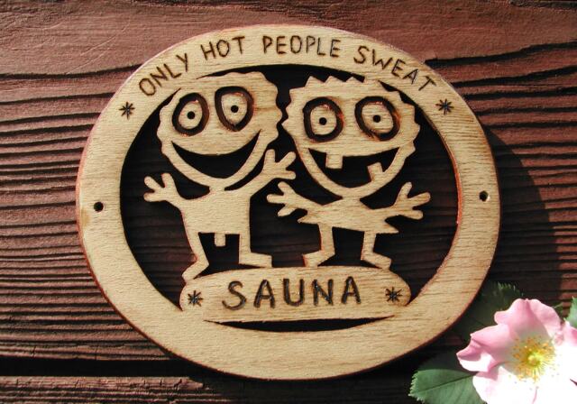 Sauna Door Sign Spa Accessories Plaque Fun Relax Wall Decor ...