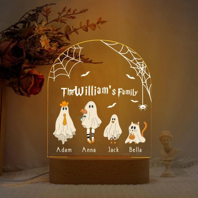 Personalized Halloween Night Light, Custom Lamp With Name, Funny Gift ...