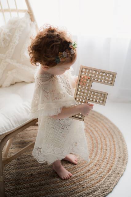 Rattan Nursery Decor, Natural Wood Home Wooden Letters For Wall, Boho ...