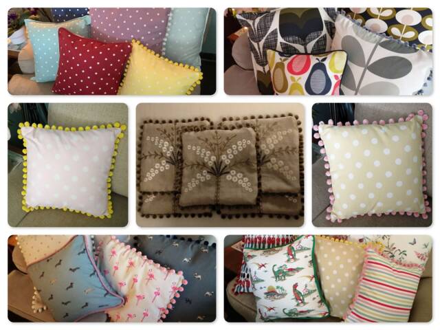 Bespoke Handmade Cushion Covers Customers Own Fabrics Choice Of Size ...