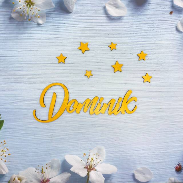 Name Plate With Stars, Personalized Lettering, Nursery Decor, Baby ...