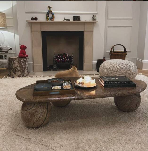 Distorted Globe Coffee Table- Marble Table - Sphere Design Base ...