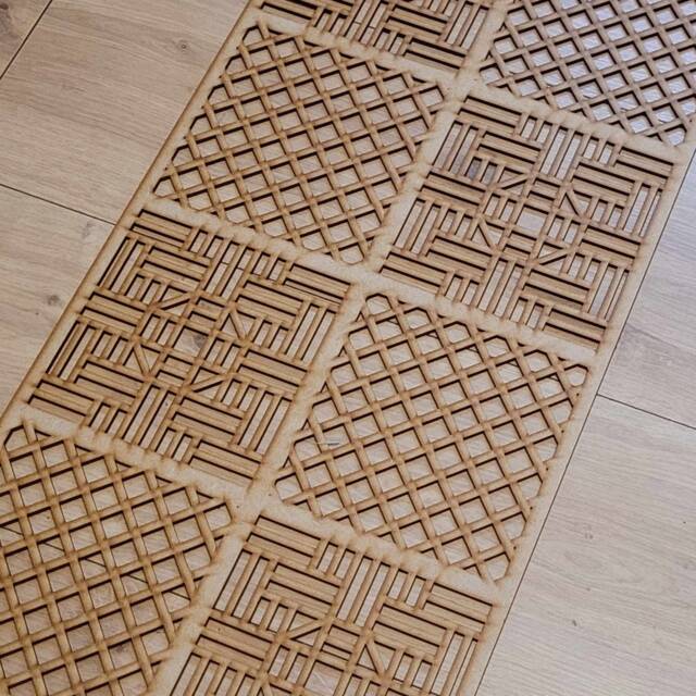 Cottage Patchwork Style Decorative Screen For Radiator Cabinets - Laser ...