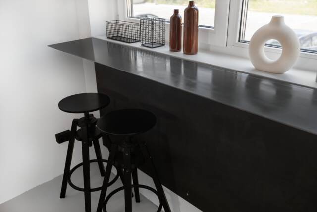 Black Metal Loft Bar Table Minimal Industrial Design by Etsy | uFurnish.com
