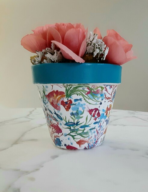 Tropical Fish Clay Pot-6 Inch, Fish Flower Pot, Pots, Ocean Gifts ...