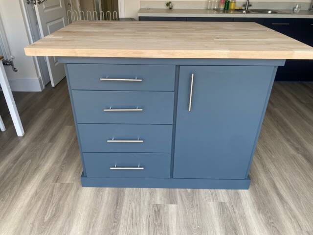 The Teversham Bespoke Custom Made To Order Kitchen Island Breakfast Bar ...