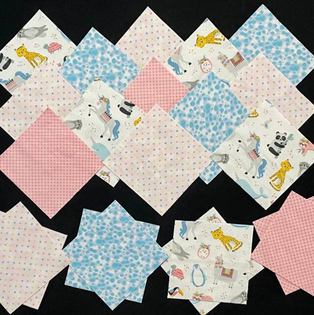48 Noah's Ark Animals, 7 Inch Square Flannel Quilt Blocks, Pre Cut ...
