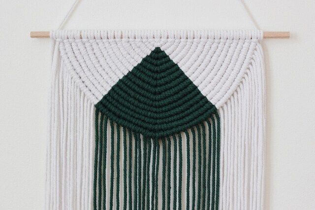 Medium Handmade Macrame Half Moon/Semi Circle/Half Circle Wall Hanging ...