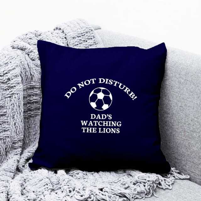 Millwall Fc Cushion Cover, Do Not Disturb, Personalised Football Gift ...