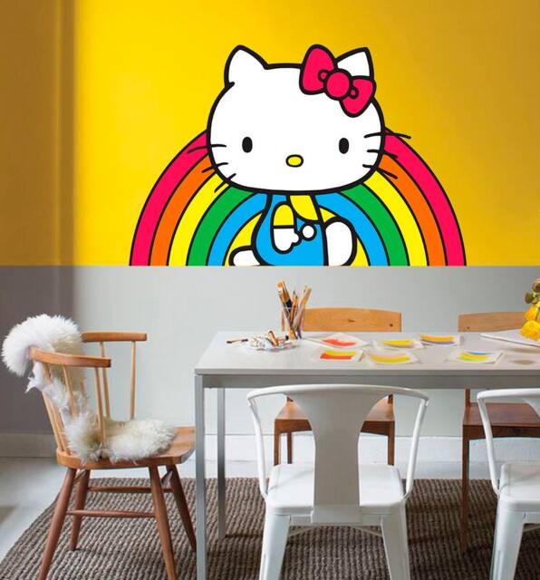 Rainbow Kitty Decal, Sticker, Wall Decor by Etsy | ufurnish.com