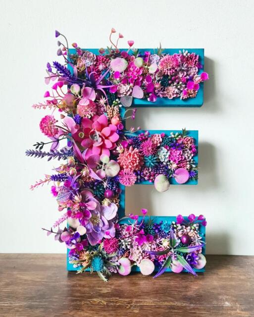 Faux Succulent Wall Letter Plant Decor Sign - Up To 12 by Etsy ...