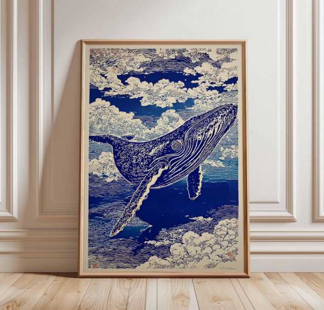 Japanese Whale Poster, Ukiyo-E Prints, Vintage Ocean Art, Traditional ...