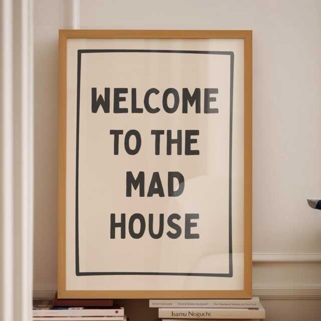 "Funny ""Welcome To The Mad House" by Etsy | ufurnish.com