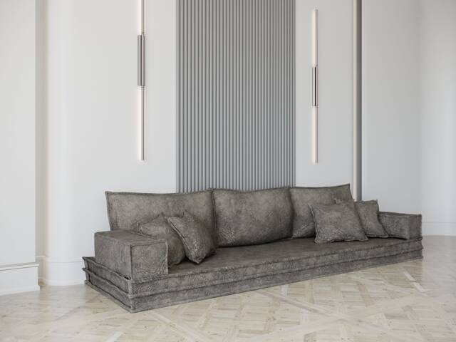 Modular Sectional Sofa Floor Cushion - Customizable Seating Soft Foam ...