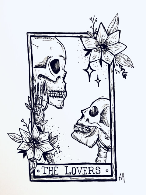 The Lovers Tarot Card Art Work by Etsy | ufurnish.com