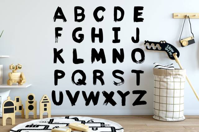 Alphabet Wall Decal Educational Classroom Nursery Decor by Etsy ...