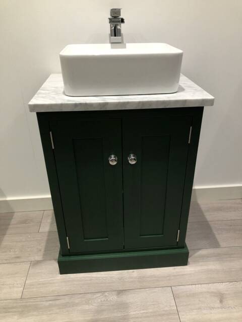 Handmade Painted Vanity Unit/Cabinet - Solid Wood/Bespoke Was 650 by ...