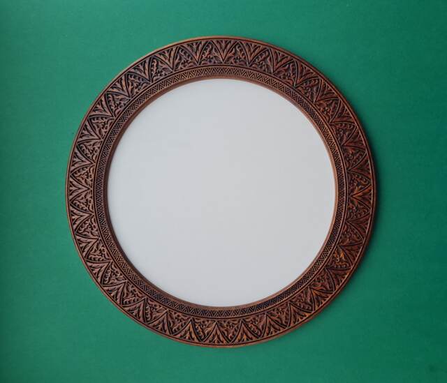 Round Frame, Wooden Round Picture Carved Frame For The Mirror by Etsy ...