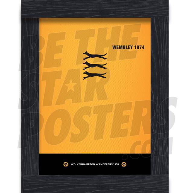 Wolverhampton Wanderers Fc Retro Shirt 1974 Print - Officially Licensed ...