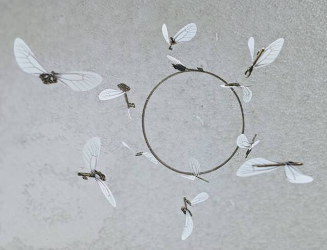 Small Flying Key Mobile - Wizard Themed Nursery Decor Magic Theme Baby ...