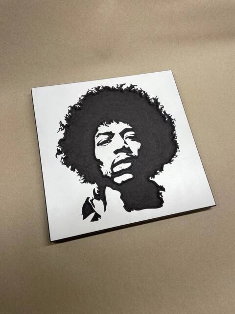 Jimi Hendrix Carved Wall Plaque Music Room Decor by Etsy | ufurnish.com