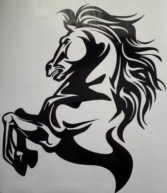 Horse Decal Sticker Car Van Bonnet Vinyl Side Wall Art Hood Graphic ...
