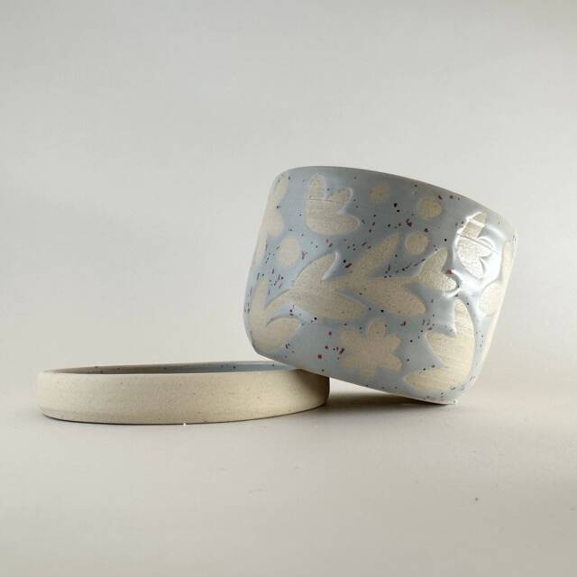 Medium Dusty Blue Petal Planter by Etsy | ufurnish.com