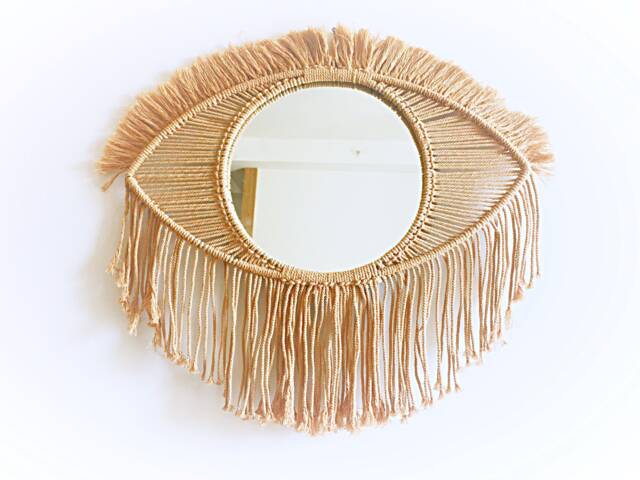 Boho Mirror, Boho Wall Decor, Decor, Eye All Seeing Eye Decor, Boho ...