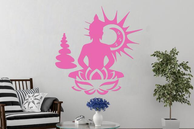 Yoga Pose Wall Decal Studio Decor Vinyl Sticker by Etsy | ufurnish.com