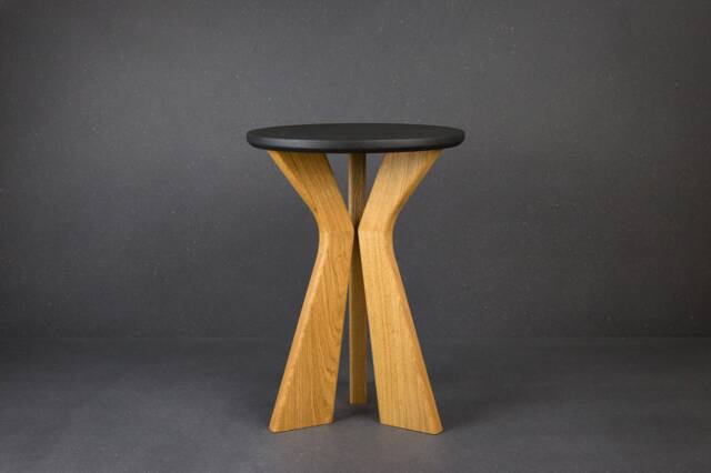 Tripod Oak Side Table - End Plant Stand by Etsy | ufurnish.com