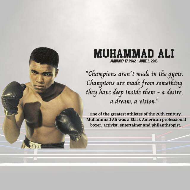 Muhammad Ali Wall Tapestry, Black History Poster, Boxing Gym Art ...