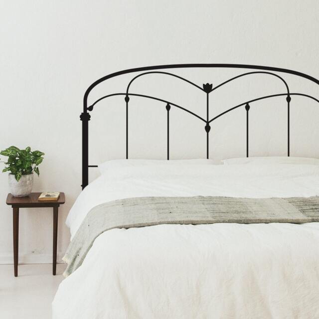 Iron Headboard Wall Decal Sticker - Bedroom by Etsy | ufurnish.com