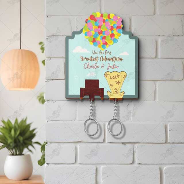 You Are My Greatest Adventure Up Movie Couple Keychain Holder, Carl ...