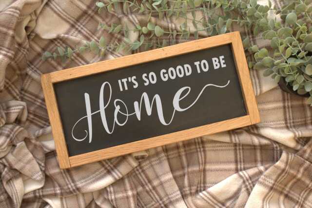 Its Good To Be Home Framed Wood Sign, Wall Art, Decor, Gift, Rustic ...