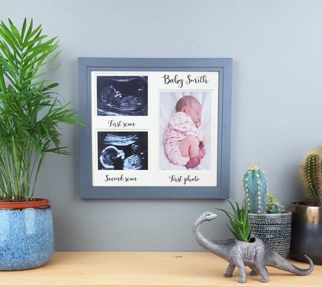 Baby Scan Frame, Multi Scan, Personalised Baby Gift, Shower Ultrasound ...