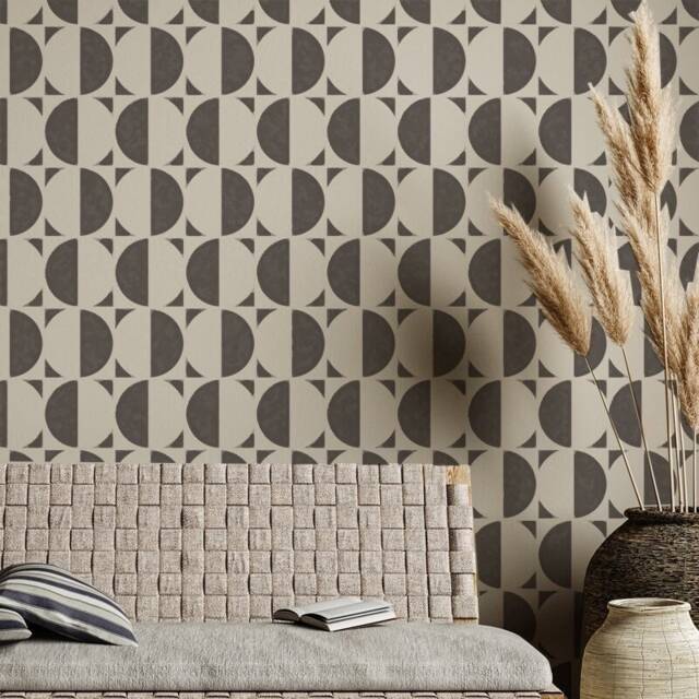 Geometric Circle Wall Stencil by Etsy | ufurnish.com