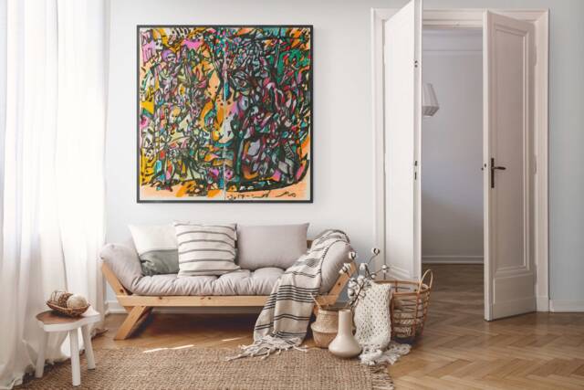 Original Art, Canvas Print, Fine Abstract Painting Print On Canvas ...