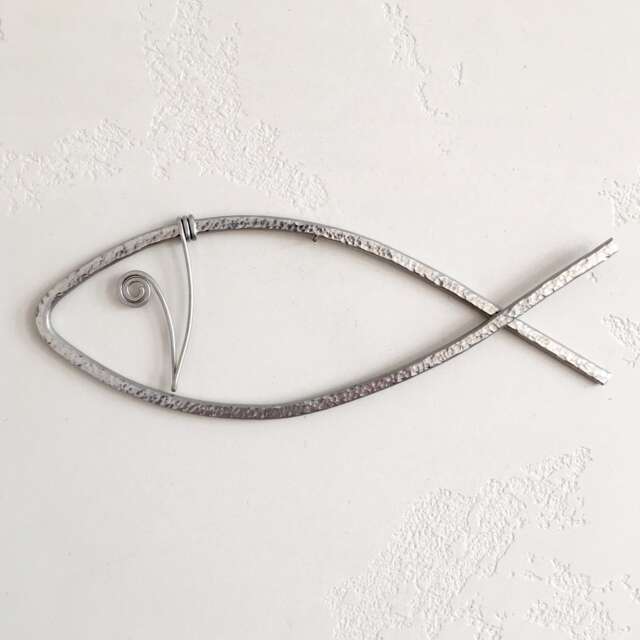 Aluminum Fish Wall Art Silver Coastal Decor by Etsy | ufurnish.com
