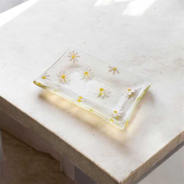 Handmade Daisy Flower Soap Dish, Glass by Etsy | ufurnish.com