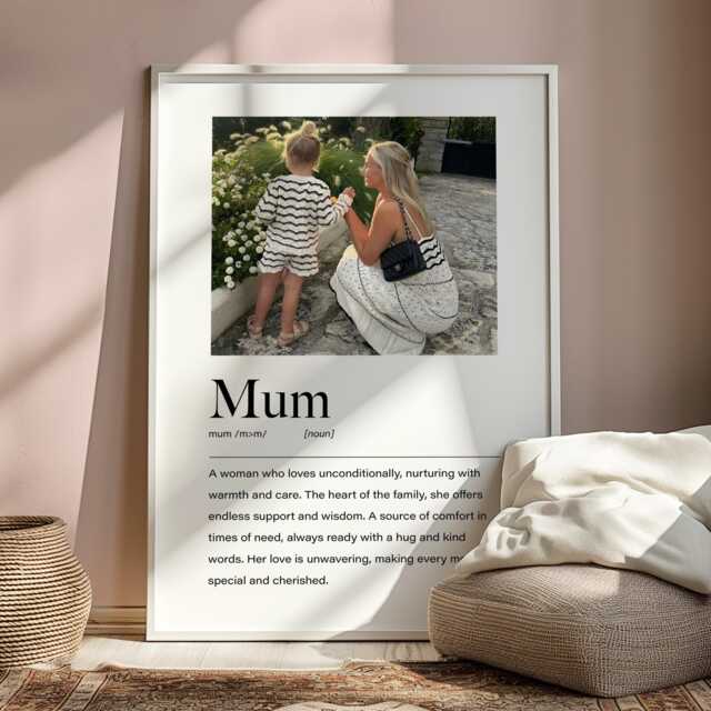 Personalised Mum Definition Print, Christmas Gift, Presents, Birthday ...