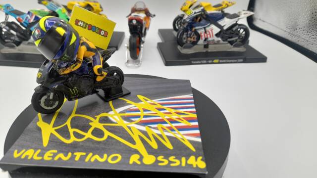 Handmade Moto-Gp Rider Figure Bike Base - Artwork Biker Gift Xmas ...