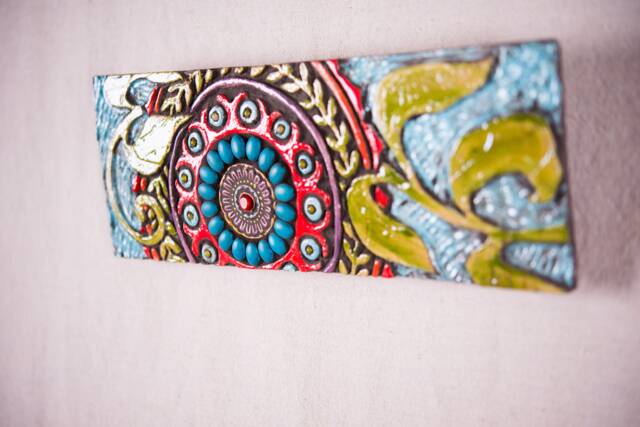Horizontal Ceramic & Mosaic Wall Art Made To Order - Stick Mini Tile ...