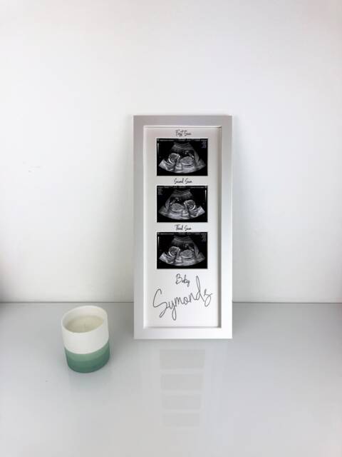 Personalised Ultrasound Baby Scan Photo Frame - 3 App Pregnancy ...
