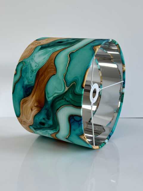 New Luxury Exclusive Velvet Turquoise Blue Golden Wooden Epoxy Resin ...